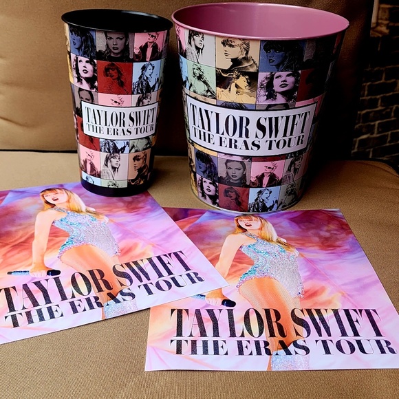 Other | Taylor Swift The Eras Bundle Metallic Pink Popcorn Tin Large ...